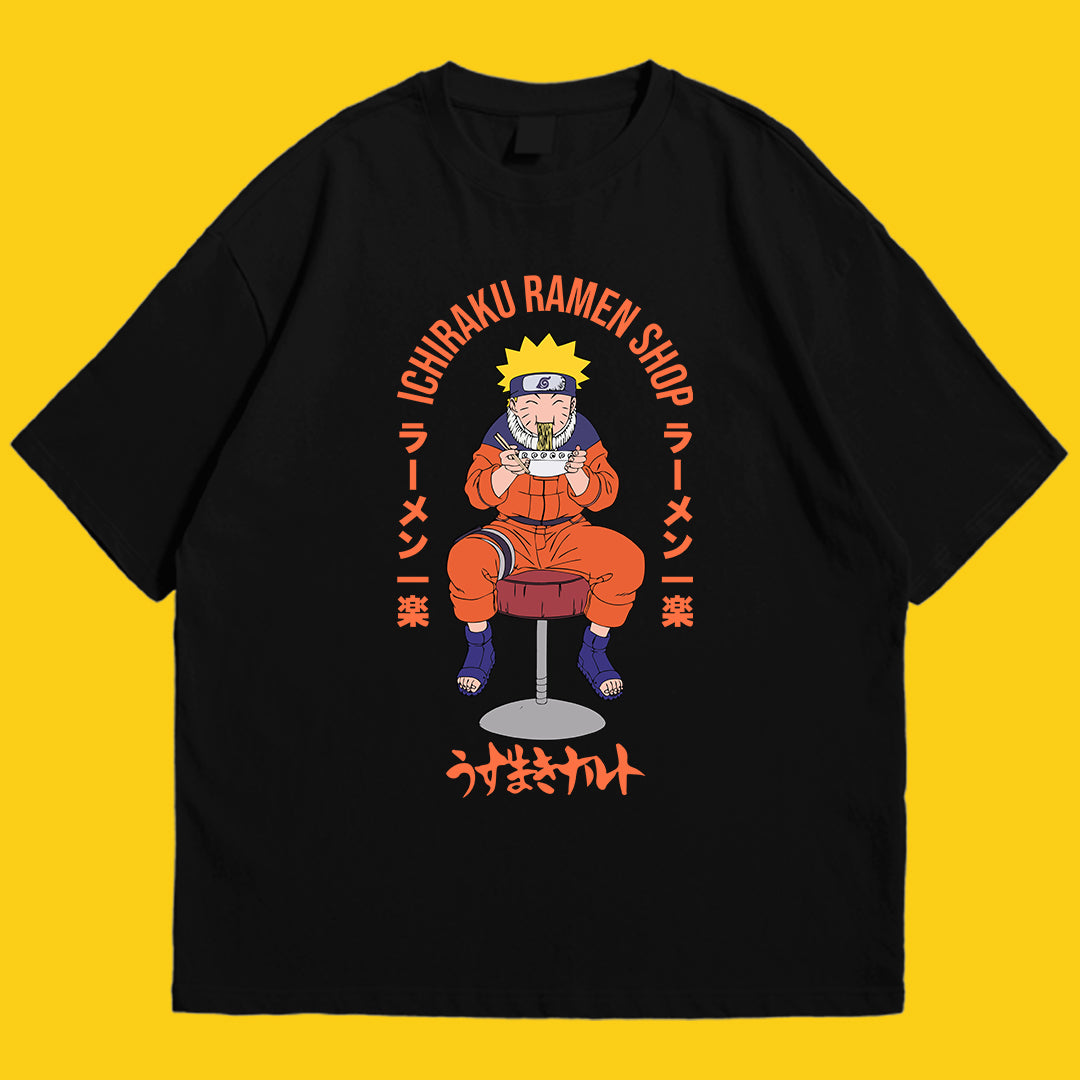 Naruto Ramen Drop Shoulder – pg18tshirts